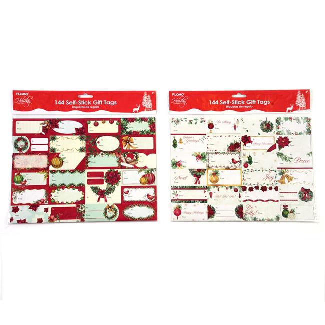 DDI 2341365 Self-Stick Christmas Gift Tags 144 Count Case of 48 ...