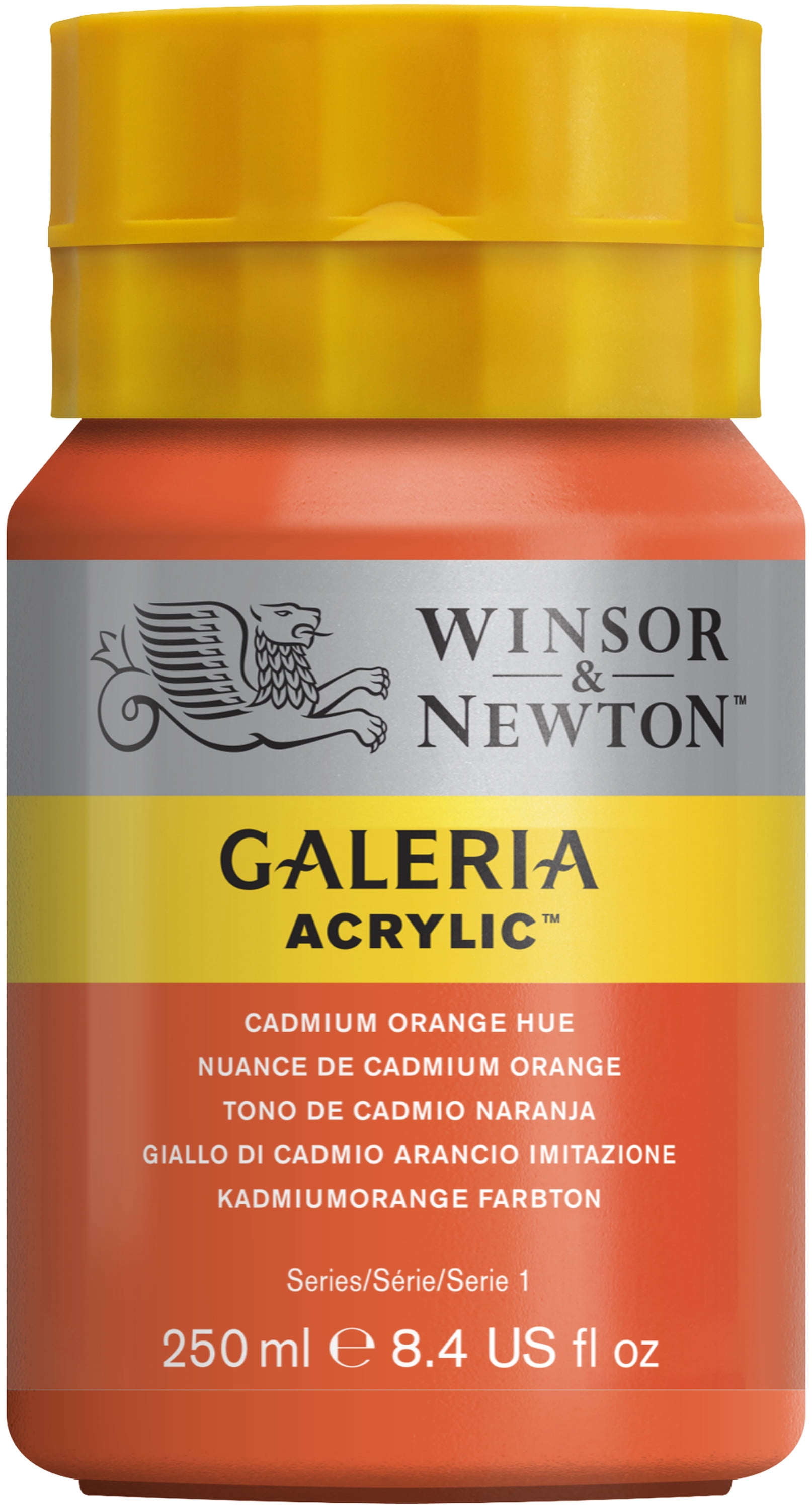 Winsor & Newton Galeria Acrylic Paint, 250ml, Cadmium Orange Hue ...