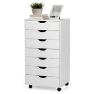 Simply Tidy's White Modular Mobile Chest- Rolling Cabinet with Drawers ...