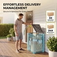 52 Gallon Extra Large Deck Box with Lock Heavy Duty Resin Outdoor ...