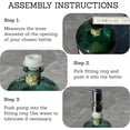 Upcycling Kit with Stainless Steel Soap Pump and Fitting Ring Set for ...