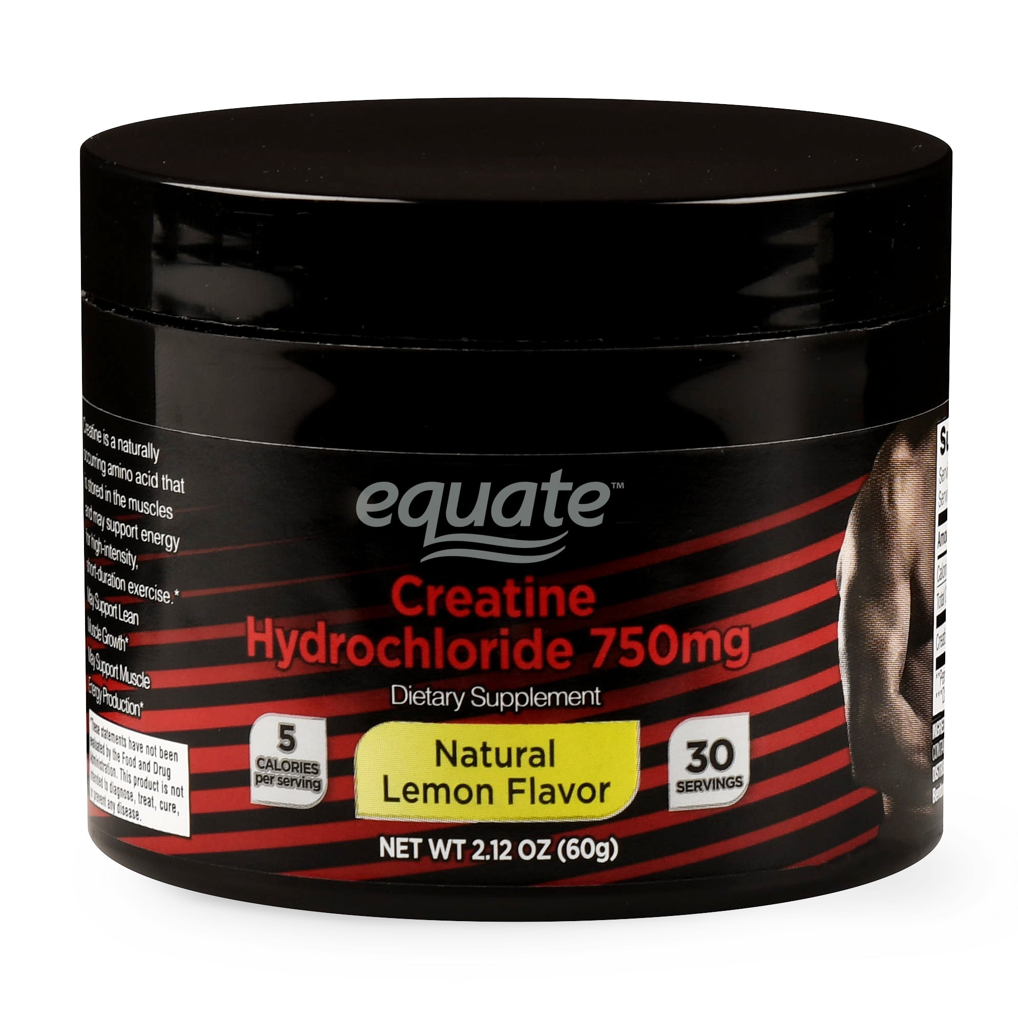 Equate Creatine, Natural Lemon Flavor, 2.12 oz – Walmart Inventory ...