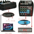 Sound Mixing Console,Phan Aux 5v 2a Channels Audio With Plus 4 Channels ...