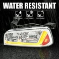 Spec-D Tuning Chrome Headlights w/ Fiber Optic LED Strip and Turn ...
