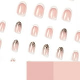 Fofosbeauty 24pcs Press on Nails, 2024 Fake Nails Almond Tips Design ...