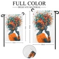 Black Woman Garden Flag 28x40 Inch African American Colorful Hair ...