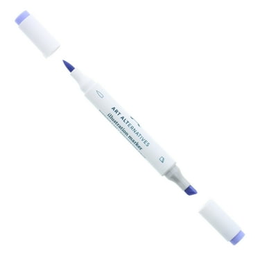 Art Alternatives Illustration Marker, 12-Marker Set with Dual Nibs ...