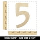 Number 5 Five Cute Typewriter Font Wood Shape Unfinished Piece Cutout ...