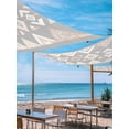 Brown Geometric Sun Shade Sail 12'X16' Vintage National Style UV Block ...