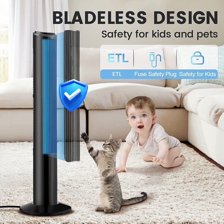 Paris Rhône 24dB Quiet DC Tower Fan TF019,12 Speeds