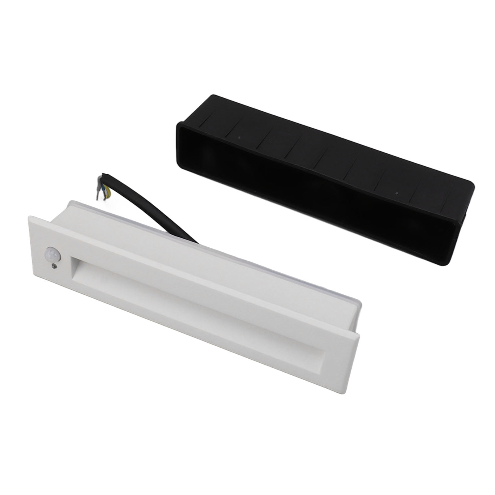 Luz de escalera LED blanca esmerilada con sensor empotrado para pasillo ...