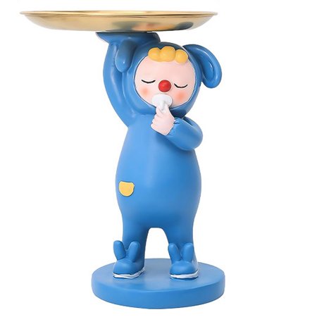 Girl Holding Tray Figurine Resin Girl Tray Statue Cute Girl Tray ...