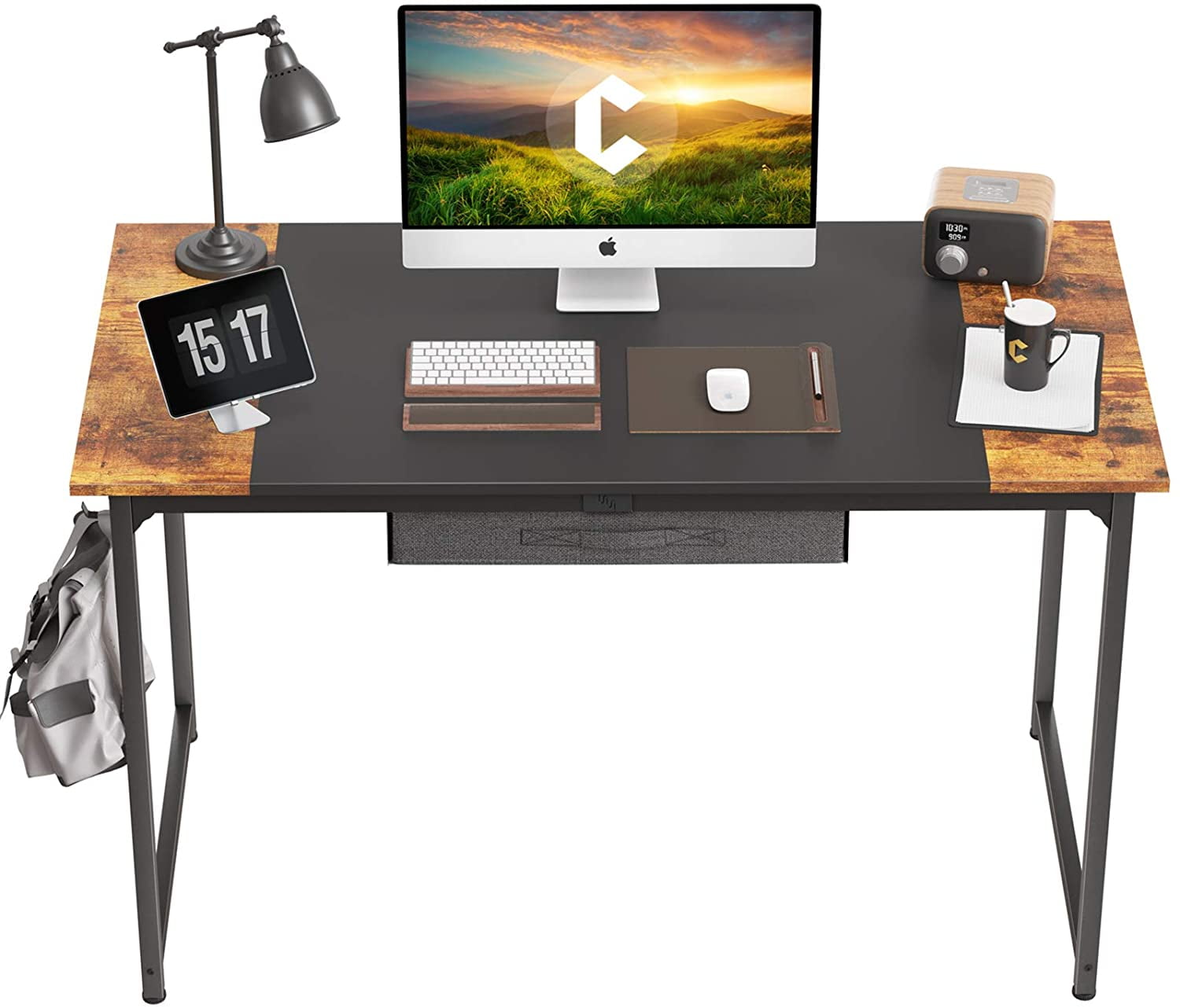 CubiCubi Modern Computer Desk with Drawer , Sturdy Office Desk for Home ...