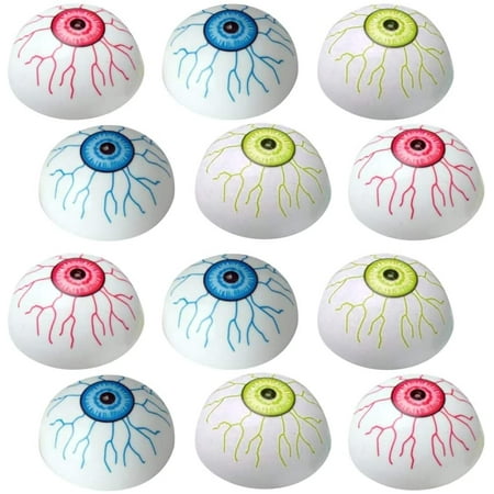 ArtCreativity Eyeball Poppers, Set of 12, Pop-Up Half Ball Toys in ...