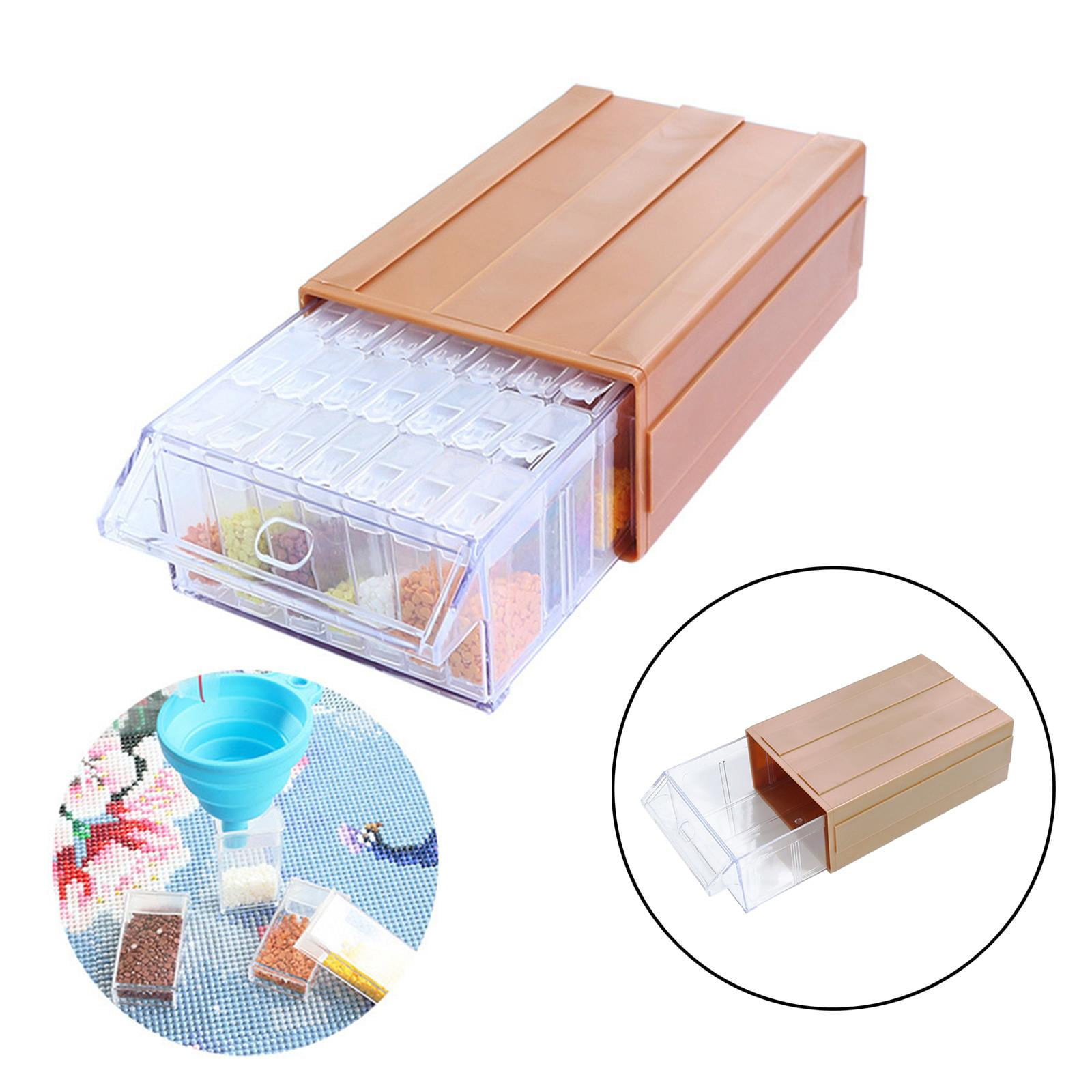 Stackable Storage Sequins Glitter Sewing Supplies Accessories Organizer ...