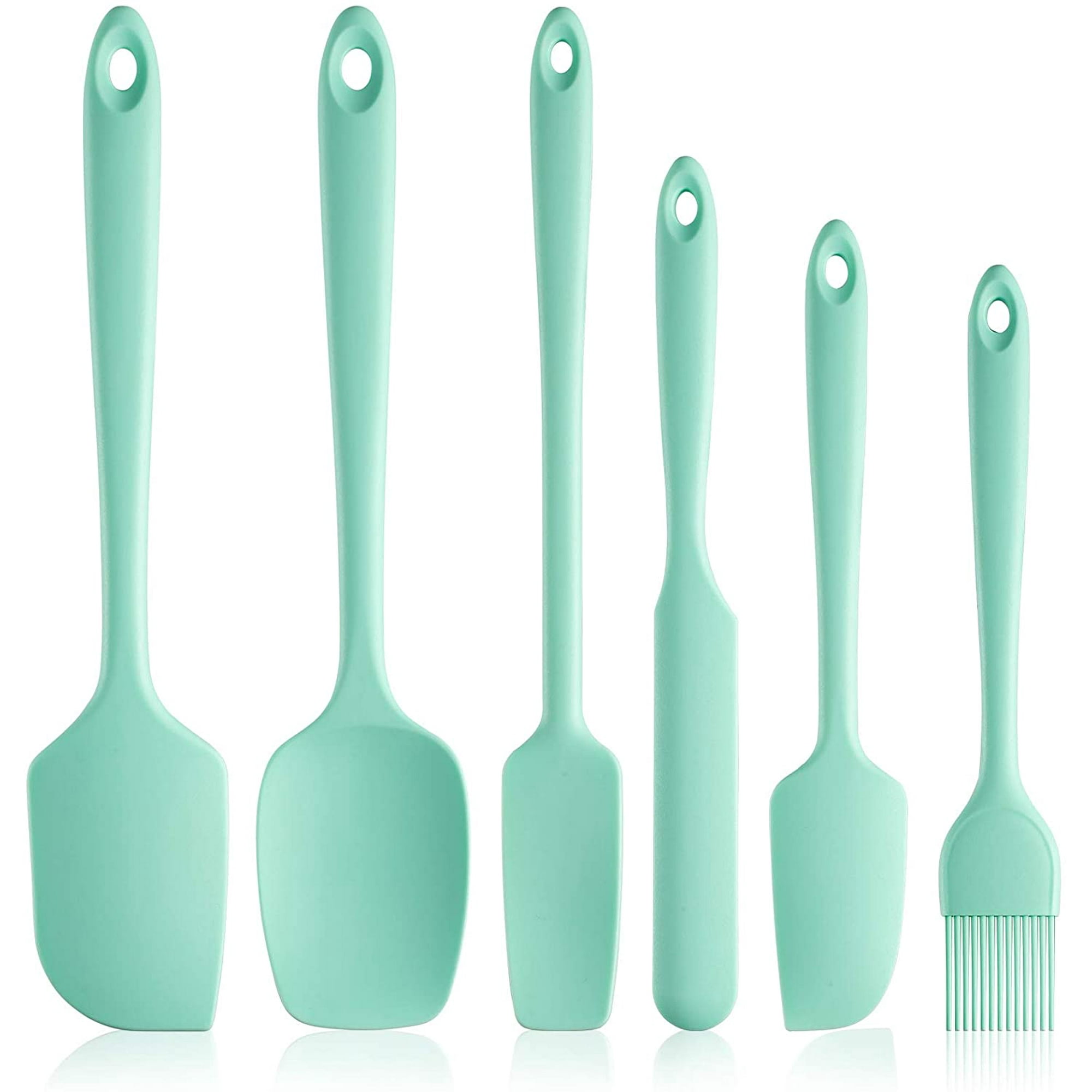 Mgfed Silicone Spatula Set Of 6 Professional For Nonstick Cookware Heat Resistant Rubber Spatulas Special For Cooking Baking Mixing Bpa Free Di