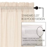 VHC Brands Simple Life Flax Natural Country Farmhouse Window Curtain ...