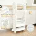 FUNLIO Toddler Tower Foldable, 3-Level Height Adjustable Baby Step ...