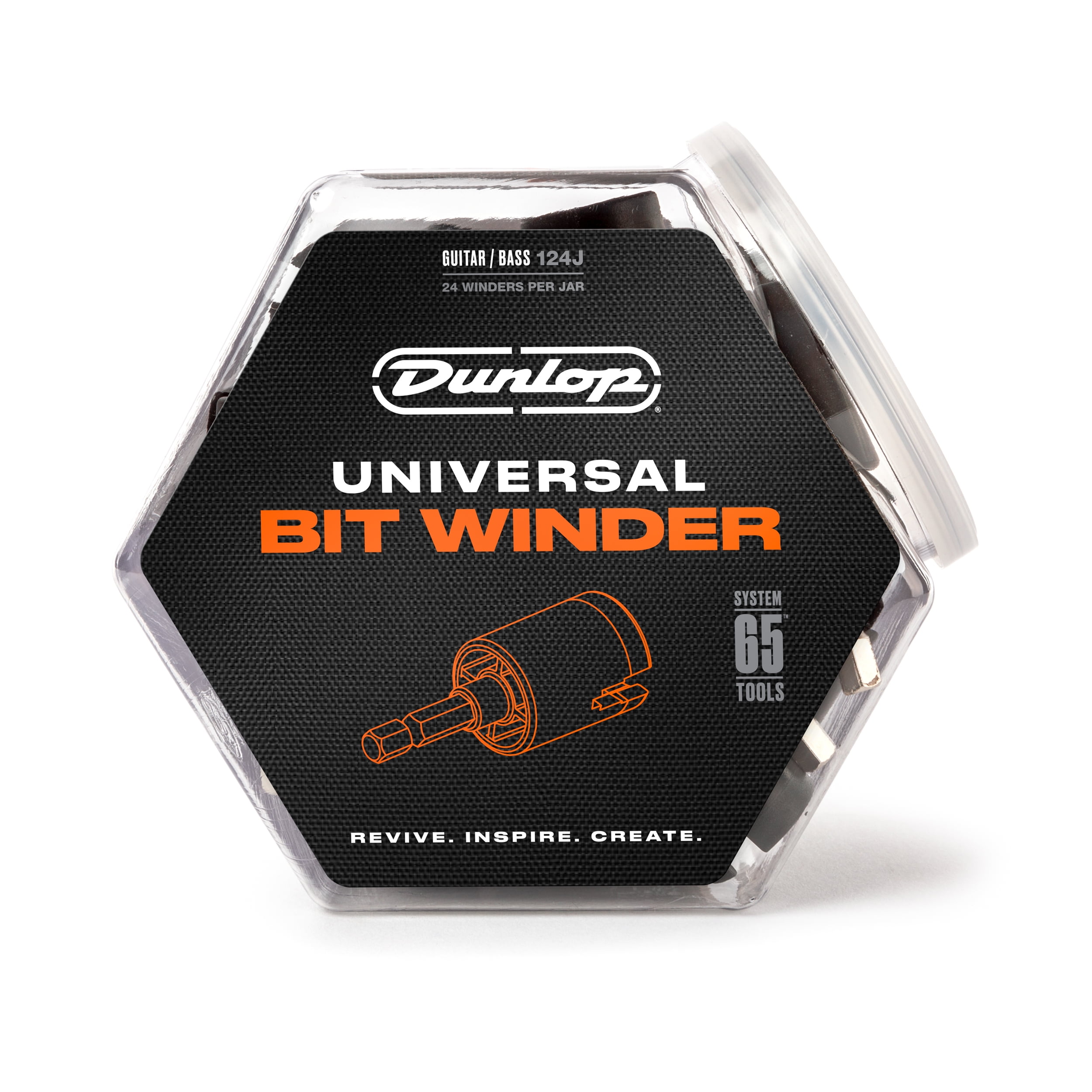 Dunlop 124J System 65 Universal Bit Winder Jar Of 24 Winders - Walmart.com