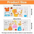 2 Rolls Coloring Paper Rolls,Drawing Roll, Sticky Drawing Paper Roll ...