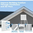 3 Pack 12x12 Inch Square Vent Covers Aluminum Gable Vent Cover Durable ...