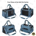 Deluxe Soft-Sided Pet Carrier (3 Year Warranty, Airline Approved ...