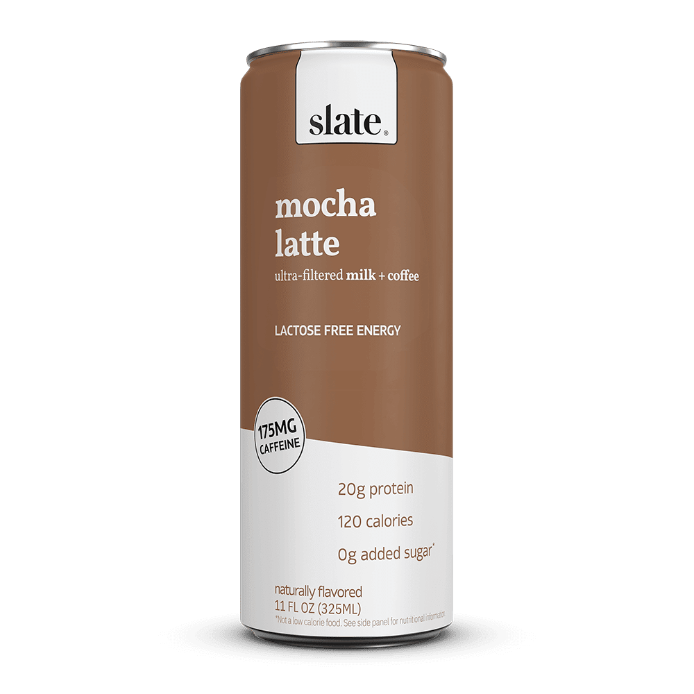 Slate Milk - High Protein Shake, Mocha Latte, 20g Protein, 0g Added ...