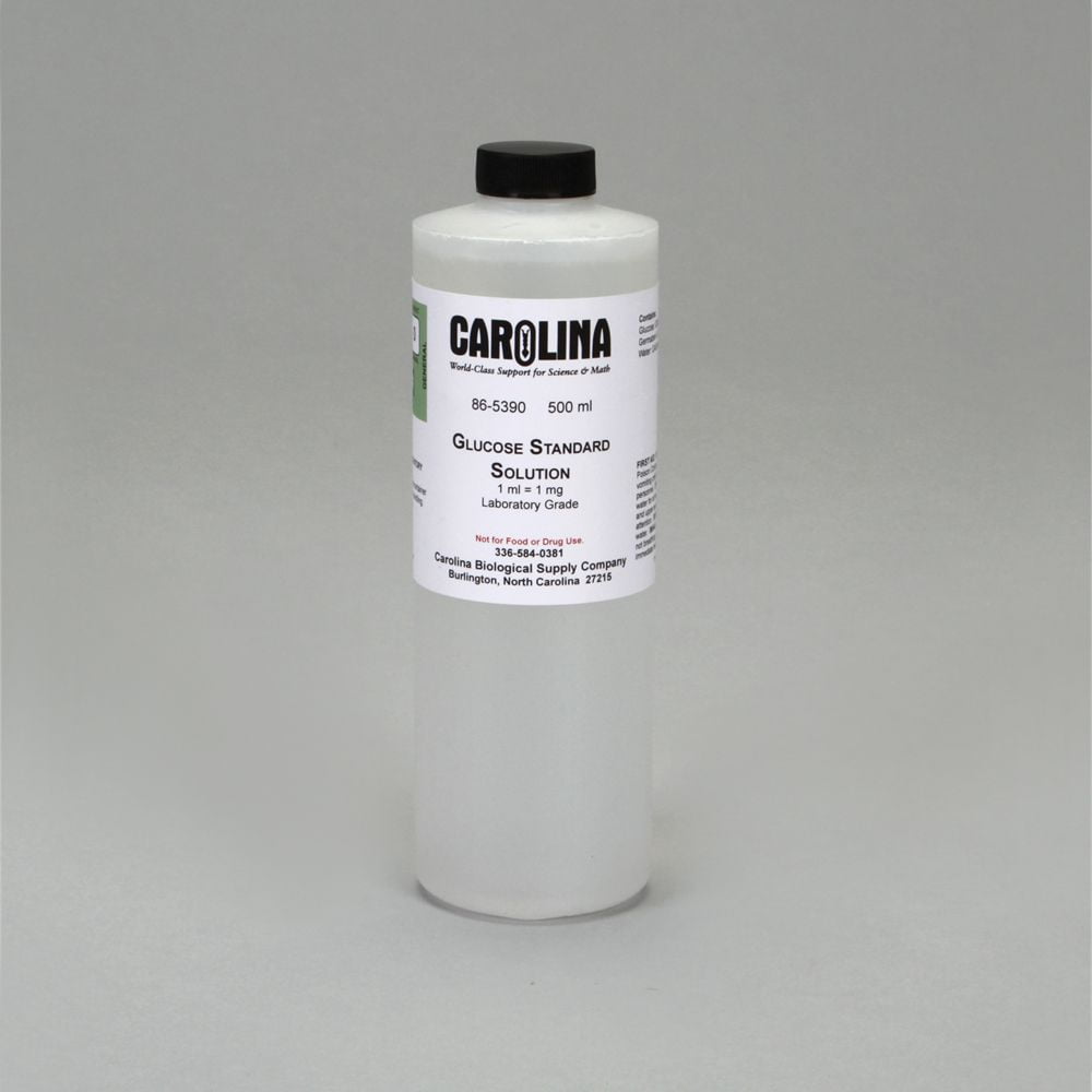 Glucose Standard Solution, 1 Ml = 1 Mg, Laboratory Grade, 500 Ml ...