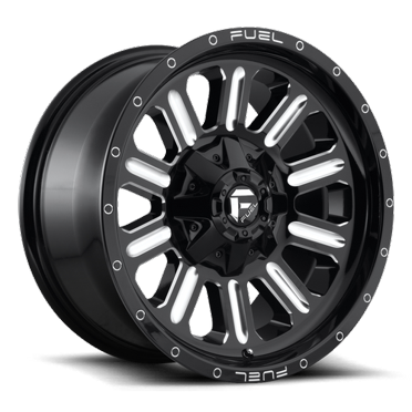 FUEL CONTRA 18X9 GLOSS BLACK MILLED WHEEL - Walmart.com