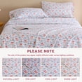 4-Piece Queen 100% Cotton Pigment Printed Sheet Set,Happy Bows ...
