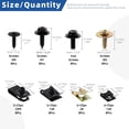 64Pcs U-Clips and Body Bolts Screws Assortment Kit 8 Sizes Auto Car ...