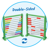 hand2mind Double-Sided Abacus, Plastic Abacus for Kids Math, 100 ...