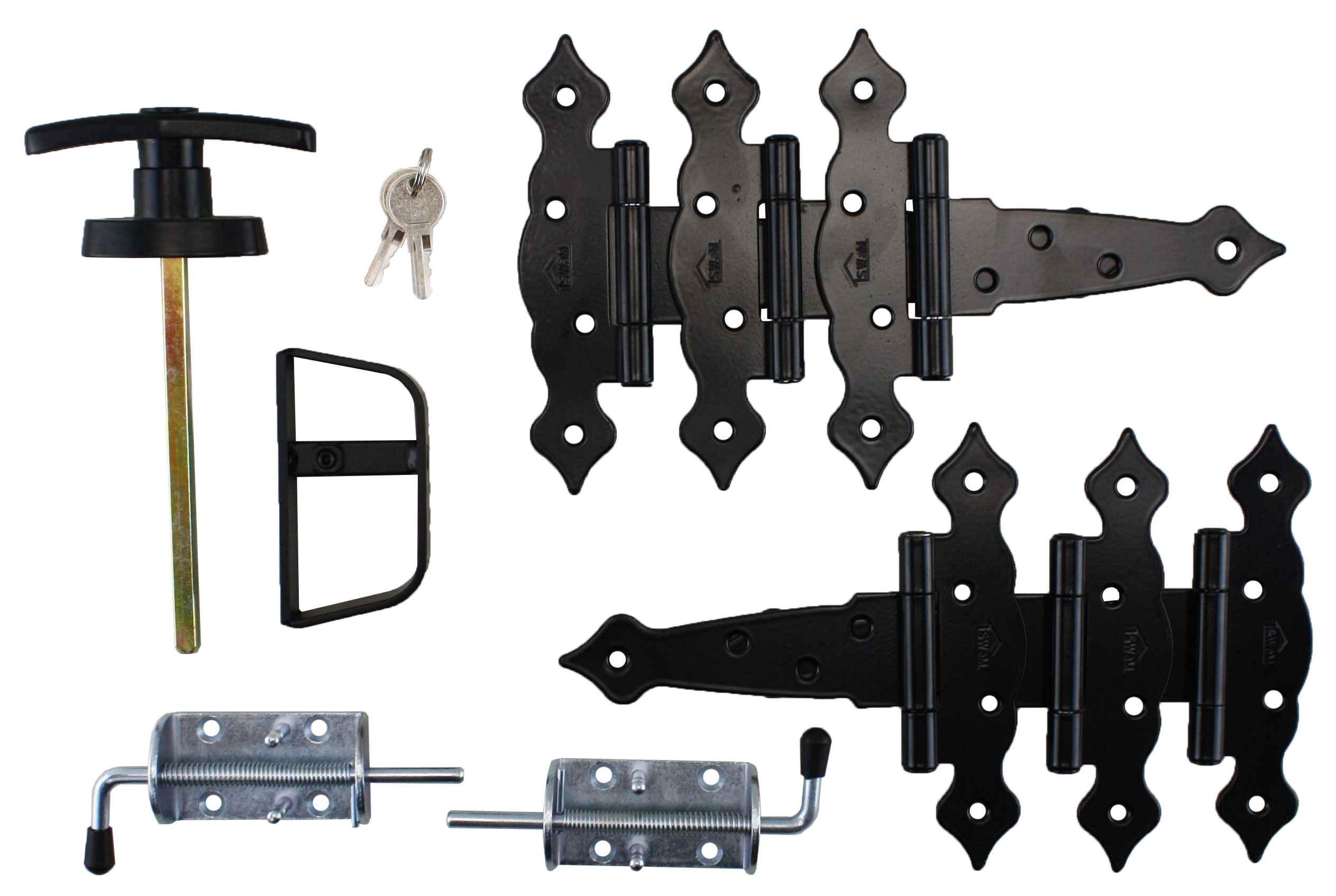 Shed Windows and More Shed Double Door Hardware Kit Decorative Hinges ...