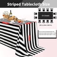 4th of July Red & Blue Striped Tablecloth - 57x120" Waterproof ...