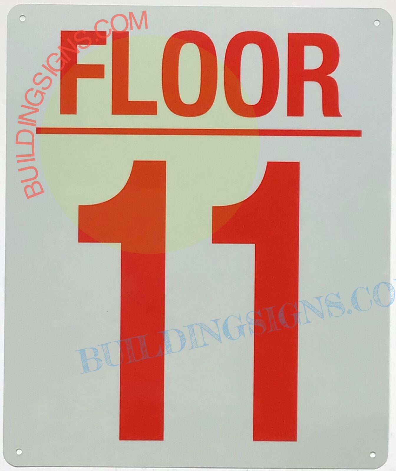 11 FLOOR SIGN (10x12,White,Aluminum) -ref21022 - Walmart.com