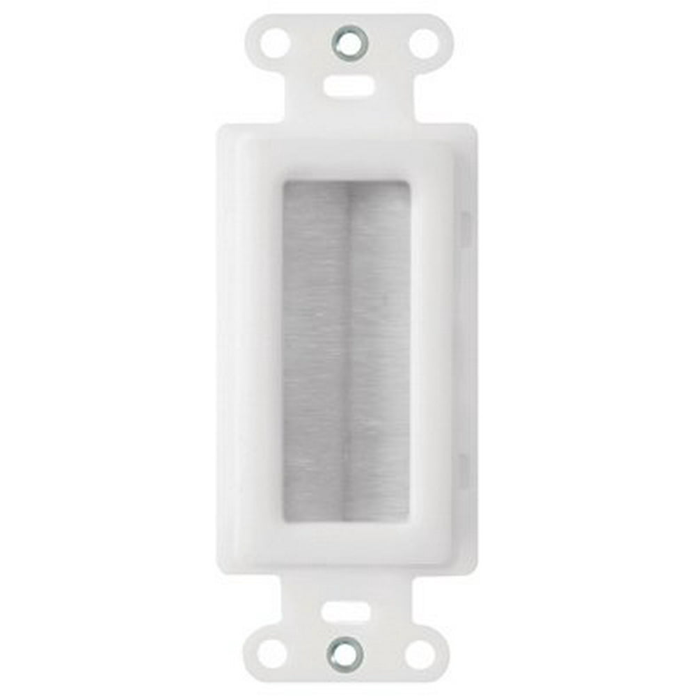Legrand - On-Q WP1014WH Cable Access Strap with Wall Plate - Walmart ...