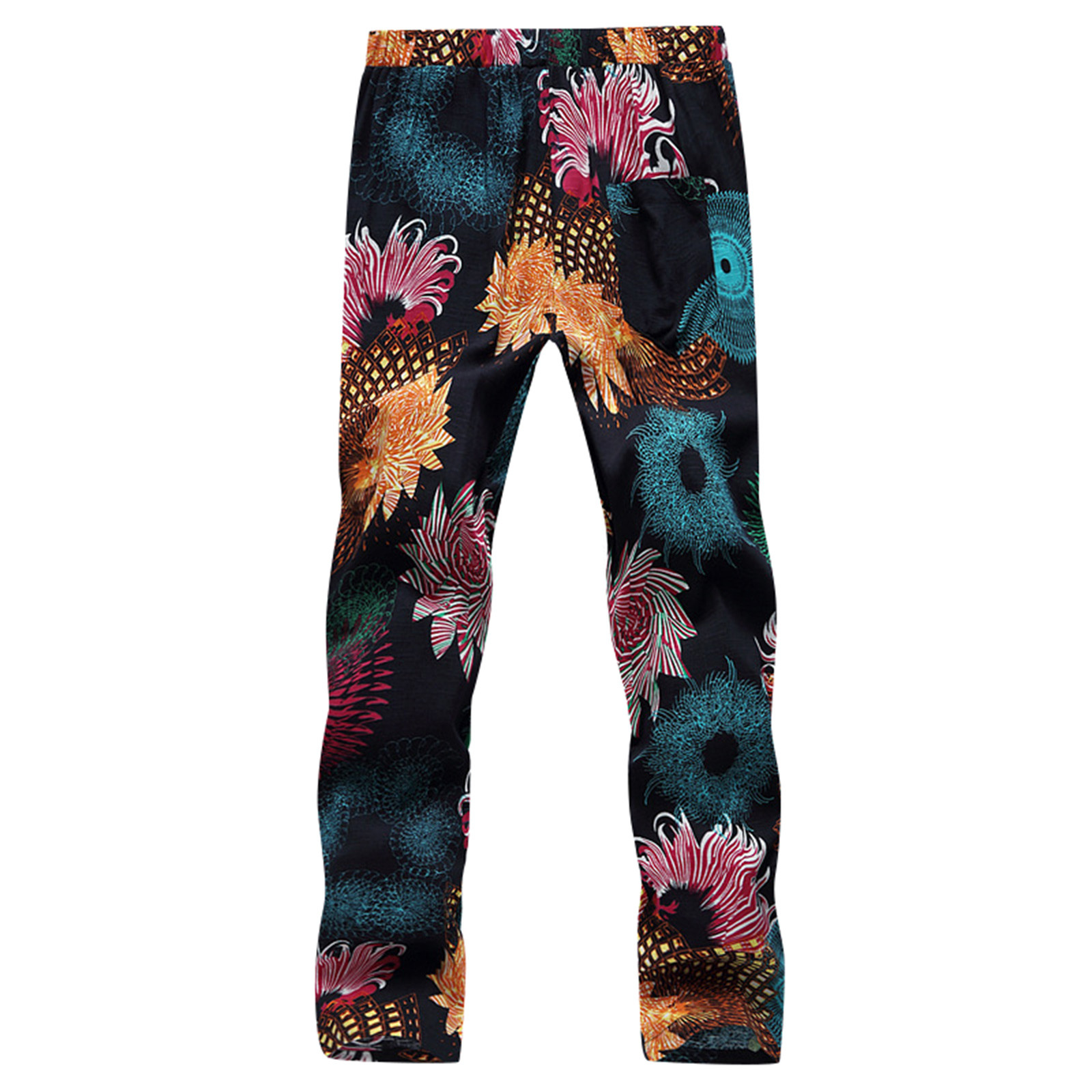 Cool and Casual Vibes HIMIWAY Men's Pants Men'S Trendy Colorful Cropped ...