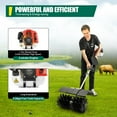 52CC 2 Stroke 2.3HP Gas Power Walk Behind Sweeper, Portable Handheld ...
