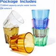 STONCEL Colored Acrylic Glasses, Unbreakable Plastic Cups, Dishwasher ...