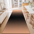Area Rug 2x6ft Ombre Coral Pink Black Area Rugs for Kitchen Runner Rug ...
