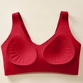 Squevariel Women's Solid Color Bra Push-Up Everyday Soft Bra With Wide ...