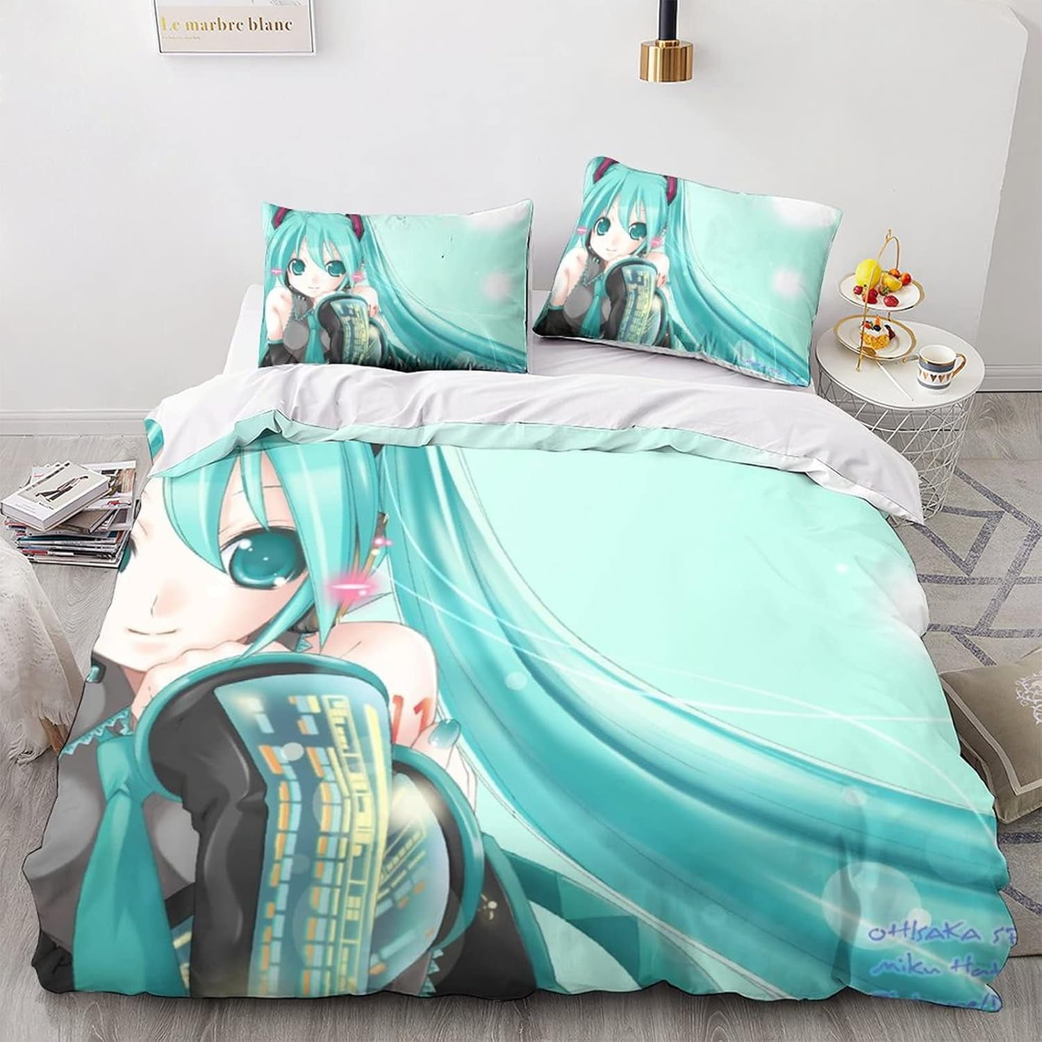 Click here for Yingd Hatsune Miku Duvet Cover 3 Piece Set 3d Qual... prices