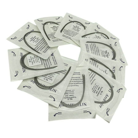 10 Packs Dental Orthodontic Super Elastic Natural Form Niti Round Arch ...