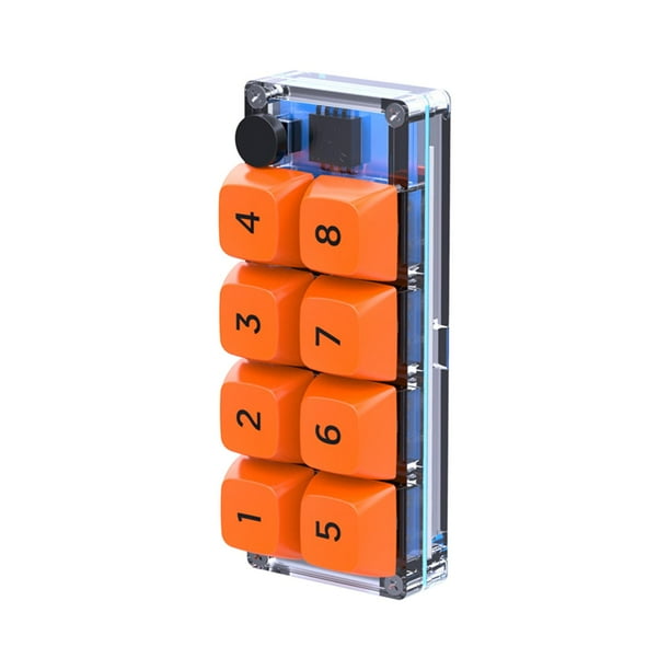 Programming Pad Keypad, USB Mini 8 Key Keypad, 4 Lighting Effects, 8 ...