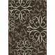 Orian Rugs Iron Fleur Chocolate Accent Rug, 31 In. X 45 In. - Walmart.com