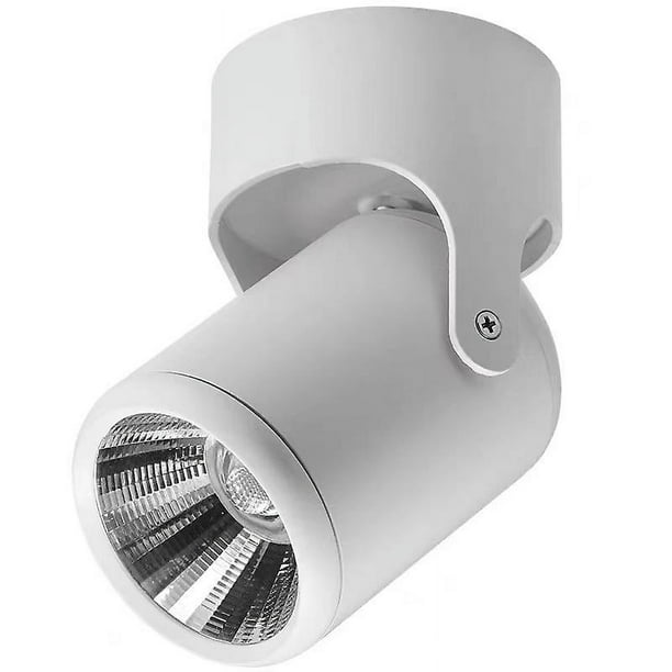 Foco de interior blanco, foco de techo LED blanco, foco de techo ajustable (luz blanca cálida ...