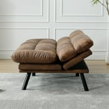 Memory Foam Futon,Convertible Futon Sofa Bed with Adjustable Armrests ...