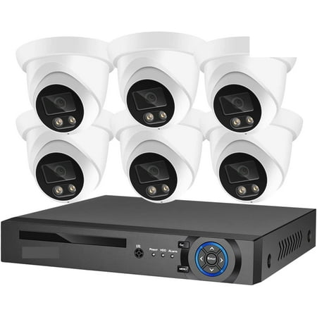 Security Camera System Outdoor 4K Security Camera Face Detect Audio ...