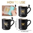 1set 9Pcs Nickel Self-adhesive Picture Stickers Metal Decals Golden ...