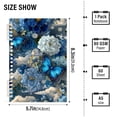 Blue Flowers Butterflies Clouds Crystals Notebook Detachable Coil ...